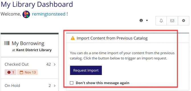 Where are my catalog lists? | Kent District Library